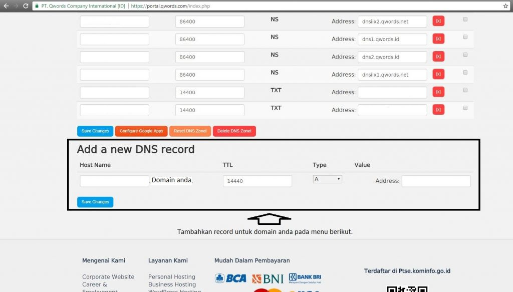 Cara Custom Domain Blogspot dengan Domain Sendiri